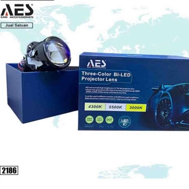 Promo Lampu Mobil BILED AES WST 2.5 inch 3 warna 2022 Original Diskon ...