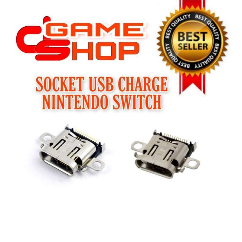 Jual SOCKET CONNECTOR USB CHARGE NINTENDO SWITCH ORIGINAL USB TYPE C di ...