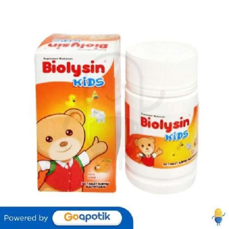 Jual BIOLYSIN KIDS JERUK BOTOL 30 TABLET di Seller APOTEK MADANI FARMA ...