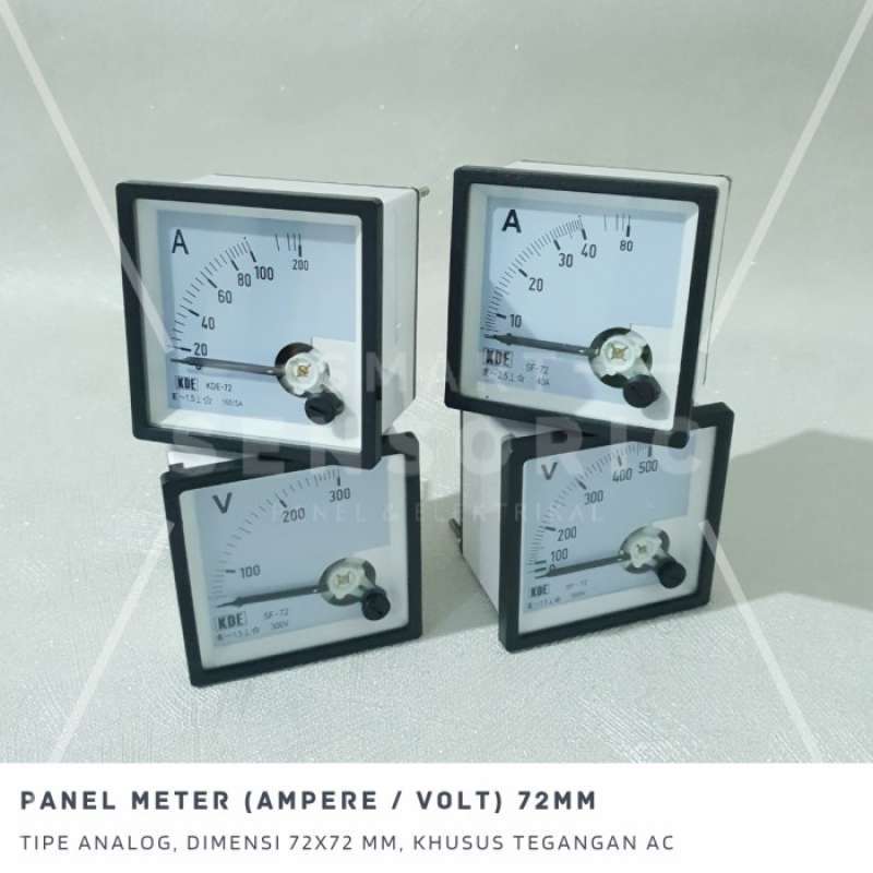 Promo Panel Ampere Meter Analog Sf-72 72x72 10a,20a,30a,40a,50a Ct 50 ...