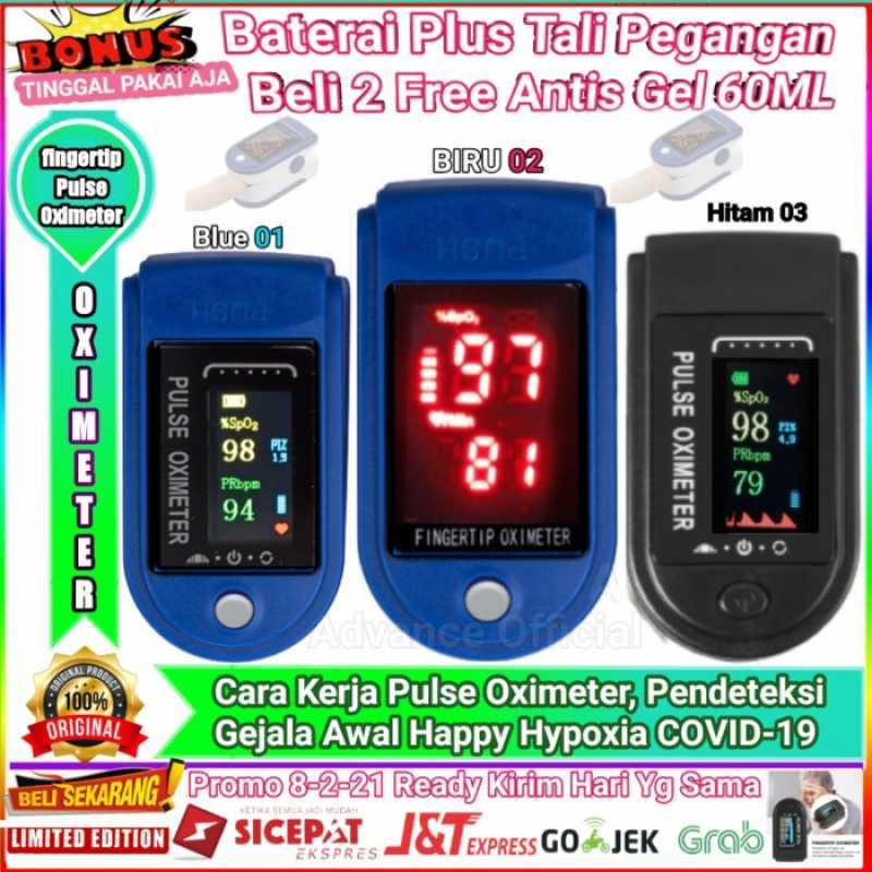 Promo PULSE OXIMETER ALAT PENGUKUR OKSIGEN SP02 FINGERTIP OXYMETER ...
