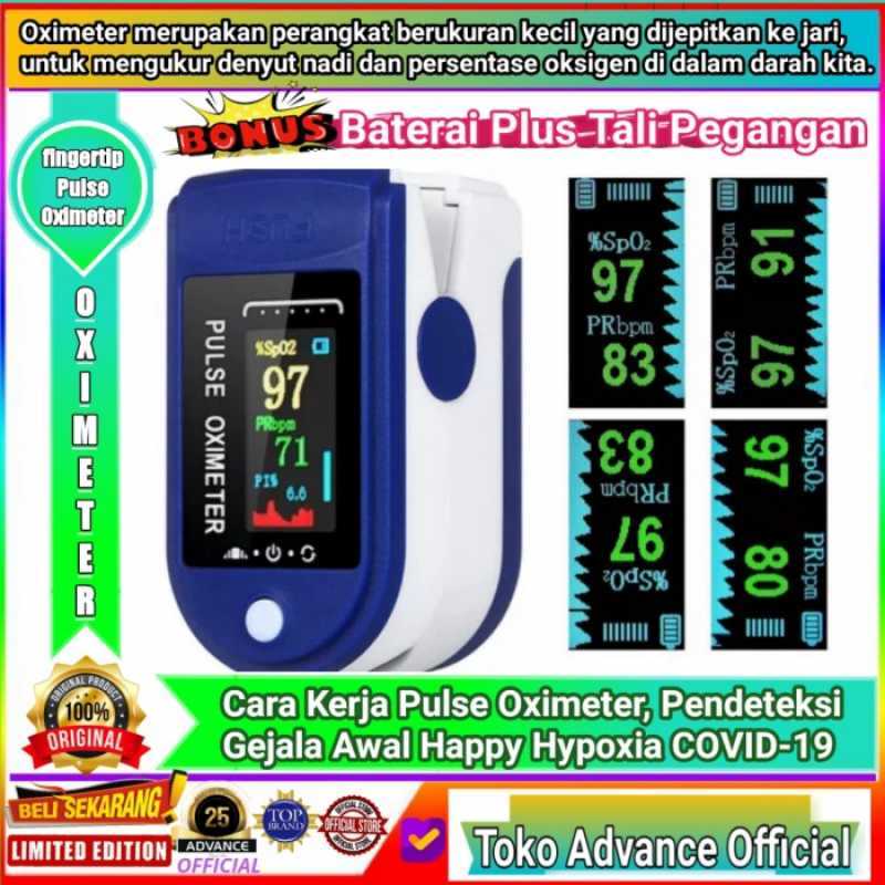 Promo PULSE OXIMETER ALAT PENGUKUR OKSIGEN SP02 FINGERTIP OXYMETER ...