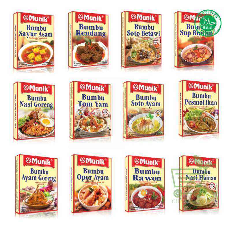 Jual Bumbu Munik Nasi Goreng Hainan Kuning Ayam Rendang Panggang Soto ...