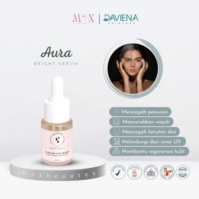 Jual Daviena Skincare Serum Anti Aging Aura Bright Serum Di Seller ...