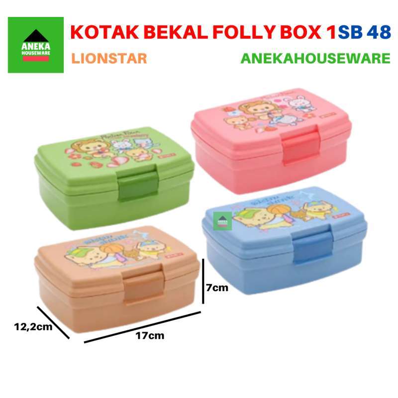 Jual Kotak Bekal anak Tempat Makan Lunch Box SB 48 Folly Box 01 Lion Star di Seller ...
