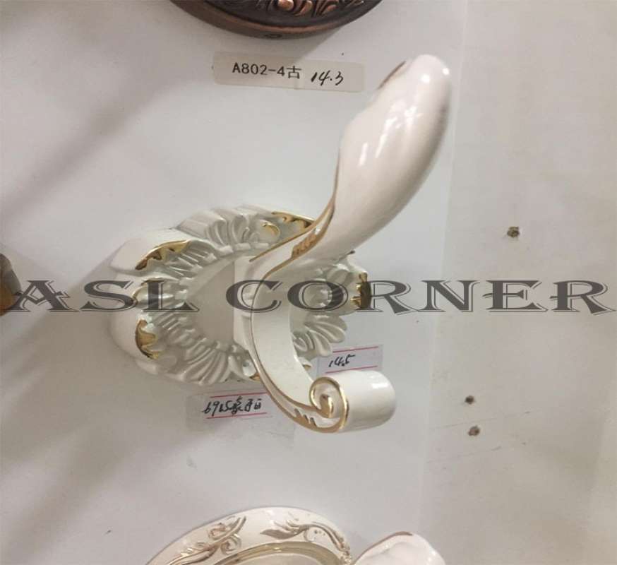 Jual Kapstok Cantolan Baju SS304 Elegan Putih Gold Double .Gantungan ...