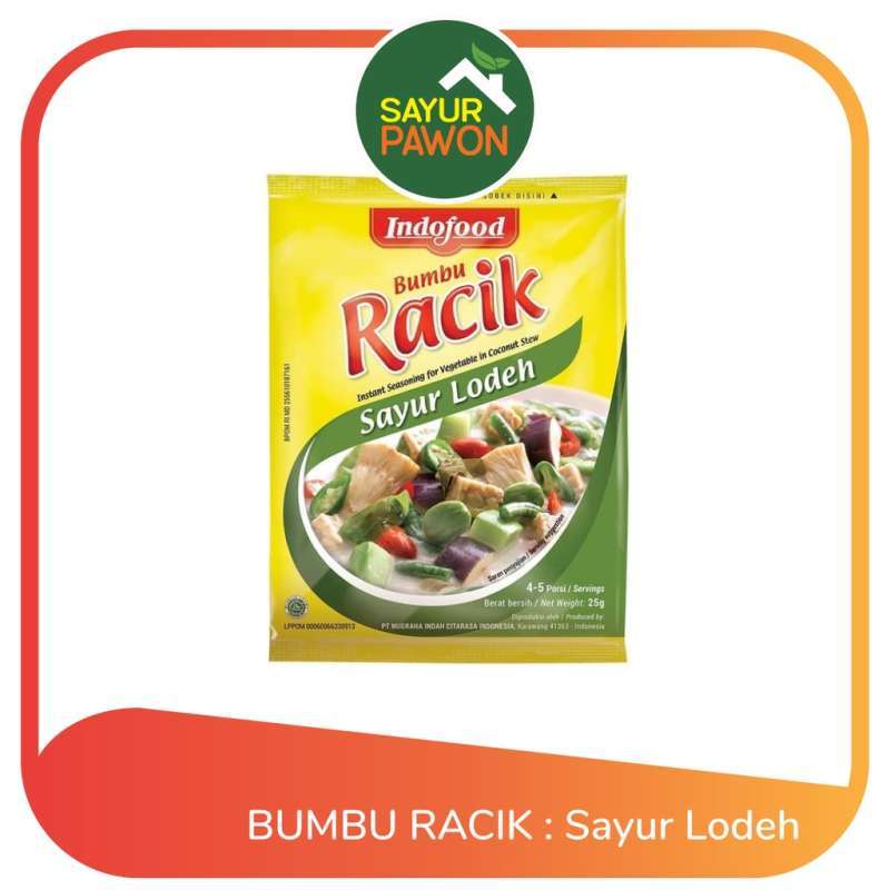Jual Bumbu Racik Indofood [kemasan Renceng] Sayur Lodeh - Sayur Pawon ...