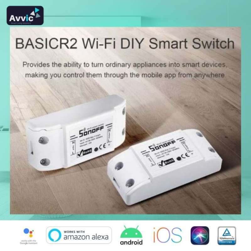 Promo Sonoff Basic R2 1gang/channel -wifi Smart Switch -saklar Pintar ...