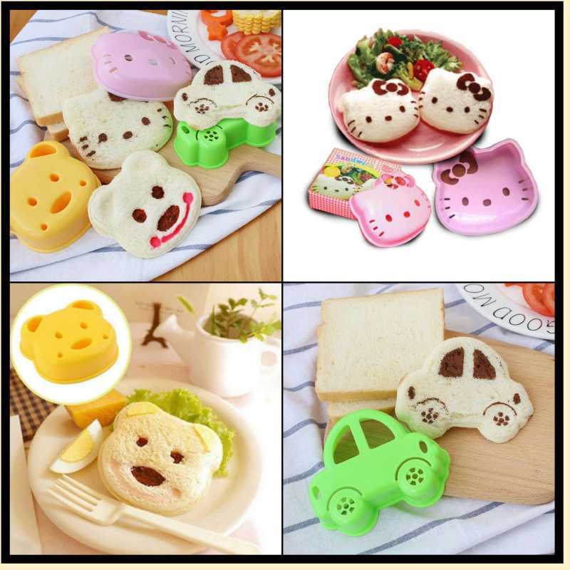 Jual Cetakan Makanan Cetakan roti/nasi karakter hello kitty beruang ...