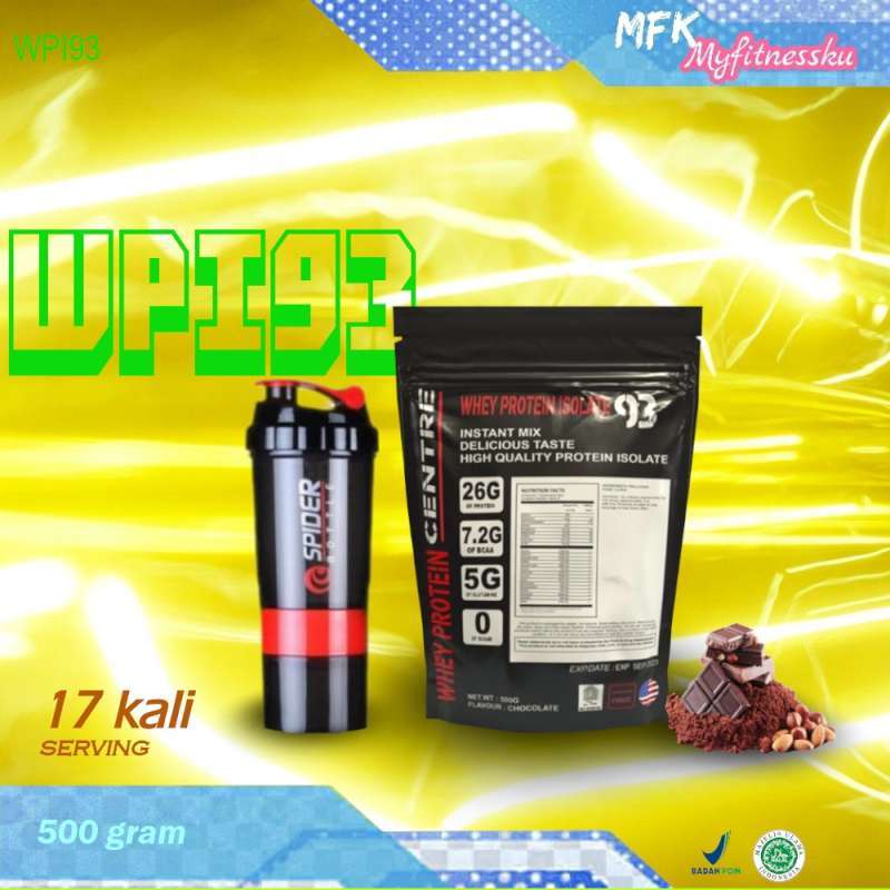 Jual WPI93 WHEY PROTEIN ISOLATE 500gr - CHOCOLATE di Seller My Fitness ...