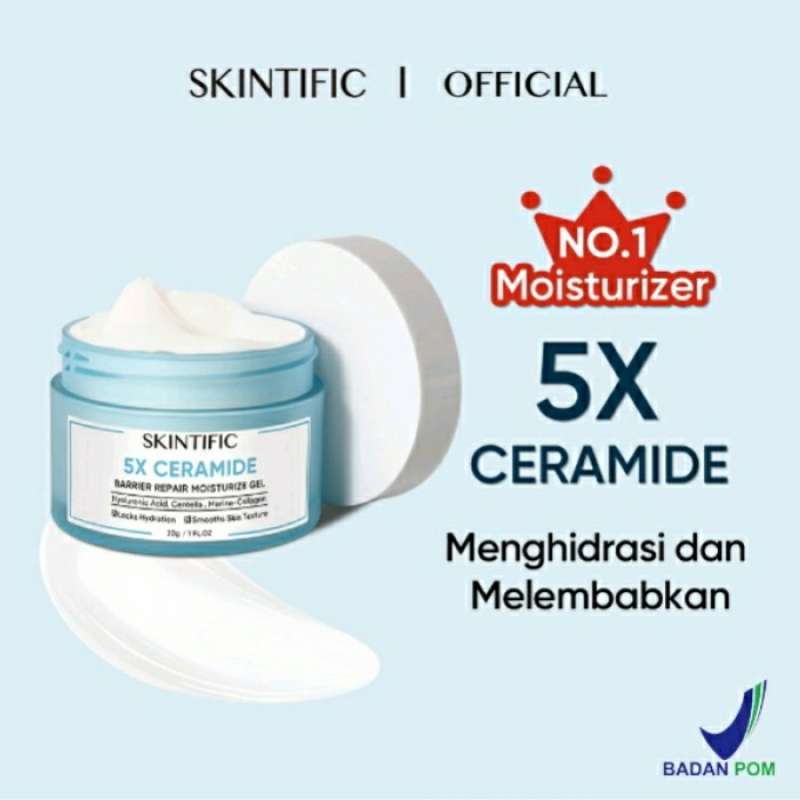 Jual [NEW] SKINTIFIC 5x Ceramide Skin Barrier Moisturizer Gel 30gr ...