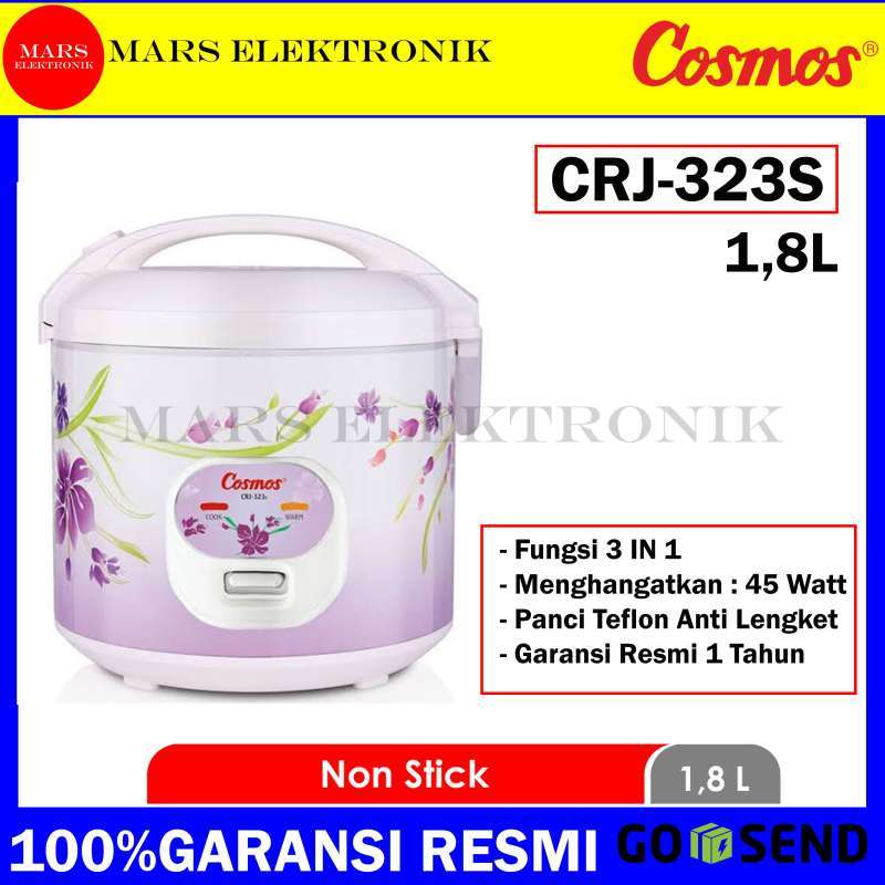 Jual Cosmos Crj-323 Rice Cooker [1.8 L] Di Seller Mars Elektronik ...