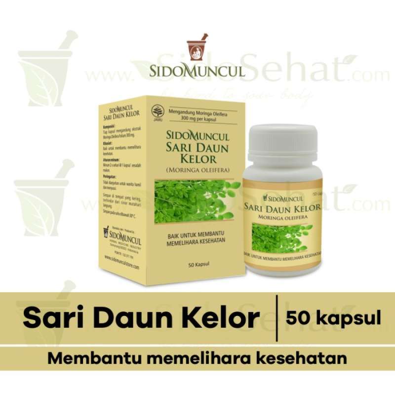 Jual Sari Daun Kelor Sidomuncul Kapsul Untuk Membantu Memelihara ...