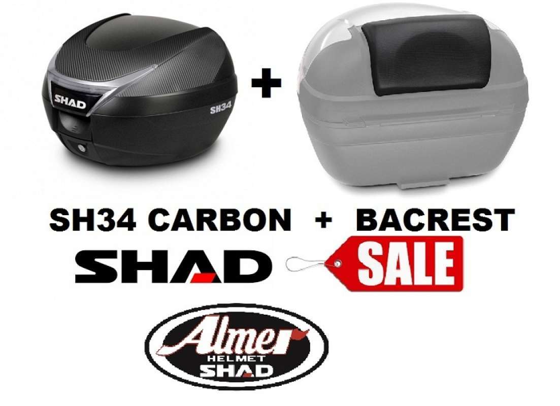 Jual Shad Sh34 Carbon + Backrest Box Motor - Shad Box Motor [terima ...
