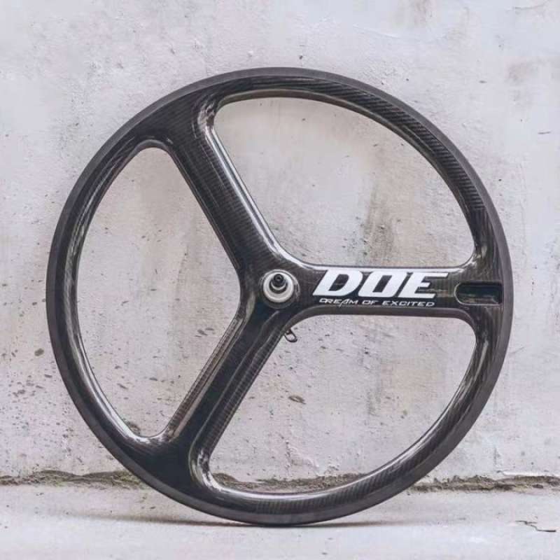 Jual Wheelset Rims Velg Sepeda Roadbike Fixie 700c Carbon Tri Spoke ...