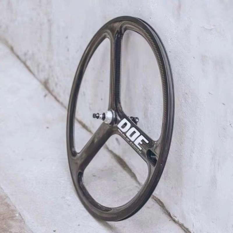 Jual Wheelset Rims Velg Sepeda Roadbike Fixie 700c Carbon Tri Spoke ...