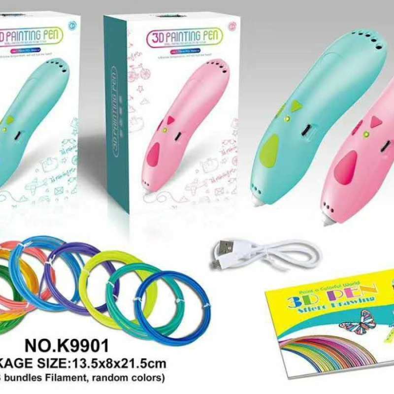 Promo Mainan 3D Painting Pen Bisa Buat Mainan Sendiri Streo 3D Drawing ...