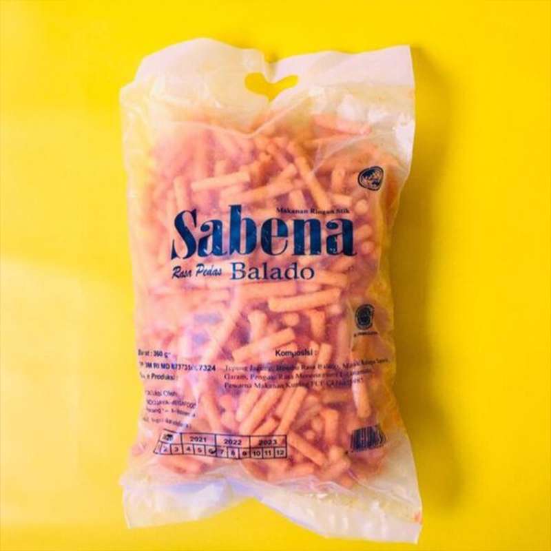 Jual Sabena Rasa Balado Snack Chiki [1 Dus/ 5 Bag/ 360 G] Di Seller ...