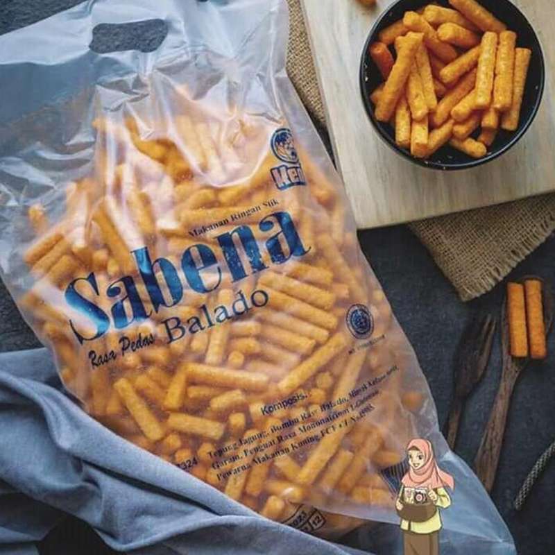 Jual Sabena Rasa Balado Snack Chiki [1 Dus/ 5 Bag/ 360 G] Di Seller ...