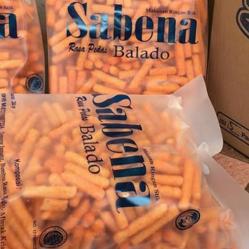 Jual Sabena Rasa Balado Snack Chiki [1 Dus/ 5 Bag/ 360 G] Di Seller ...