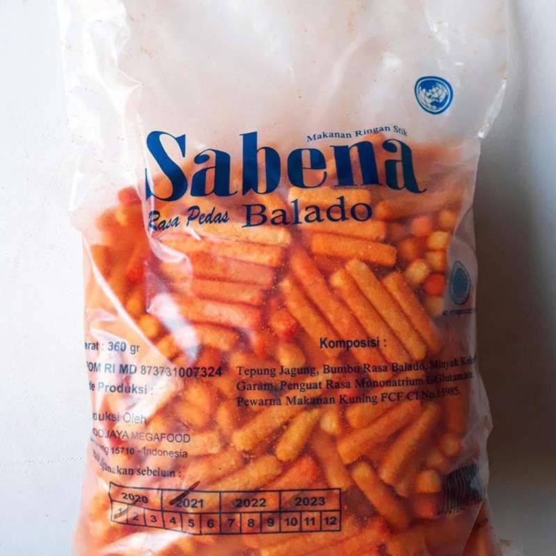 Jual Sabena Rasa Balado Snack Chiki [1 Dus/ 5 Bag/ 360 G] Di Seller ...