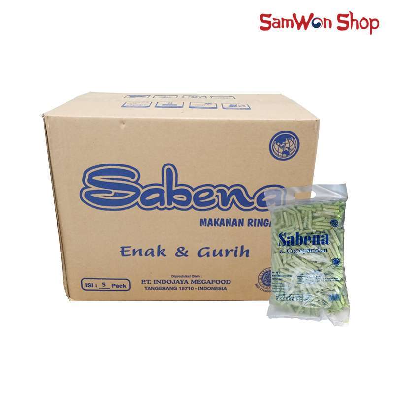 Promo SABENA Rasa Coco Pandan Snack Chiki [1 Dus/ 5 Bag/ 360 g] Diskon ...