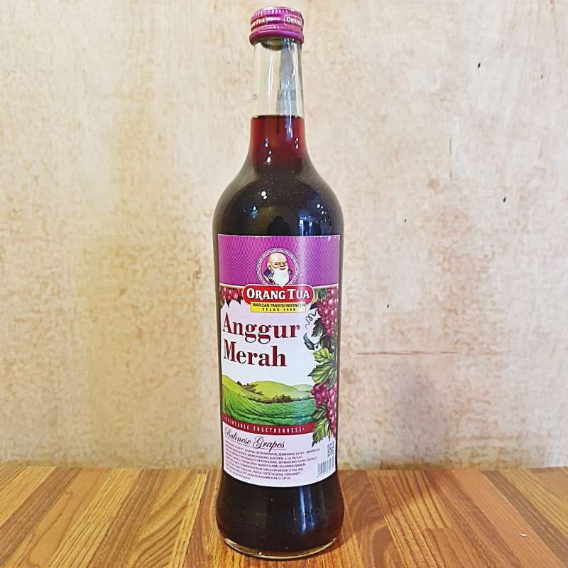 Jual Orang Tua Ot Anggur Merah Red Grape Wine [620 Ml/ Original] Di ...