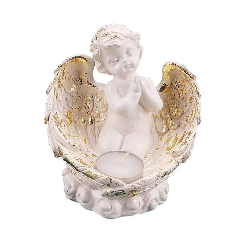 Promo Adorable Angel Statue Figurine Sculpture for Office Countertop ...