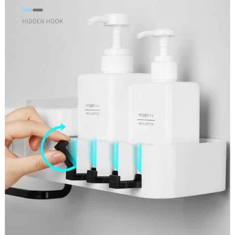 Promo Navy Shops - Corner Shower Rotary Shelf Rack Corner - Rak Sudut ...