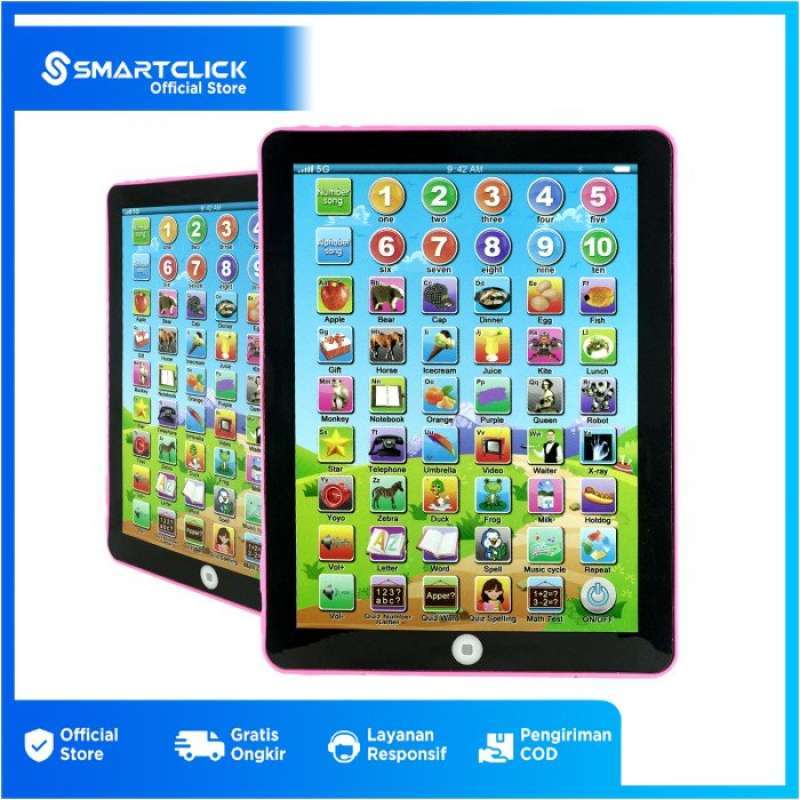 Jual Tablet Playpad Edukasi Mainan 2 Bahasa Belajar Angka Pengetahuan Anak Di Seller Smartclick ...