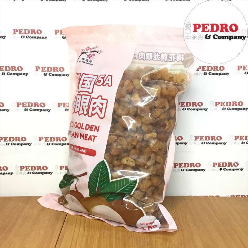 Jual Mei hua brand dried golden longan meat 1kg buah lengkeng kering ...