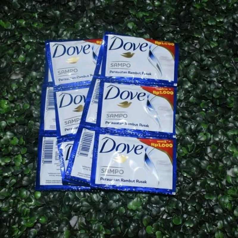 Jual DOVE SHAMPOO TOTAL DAMAGE BIRU RENCENG RENTENG ISI 12 SACHET di ...