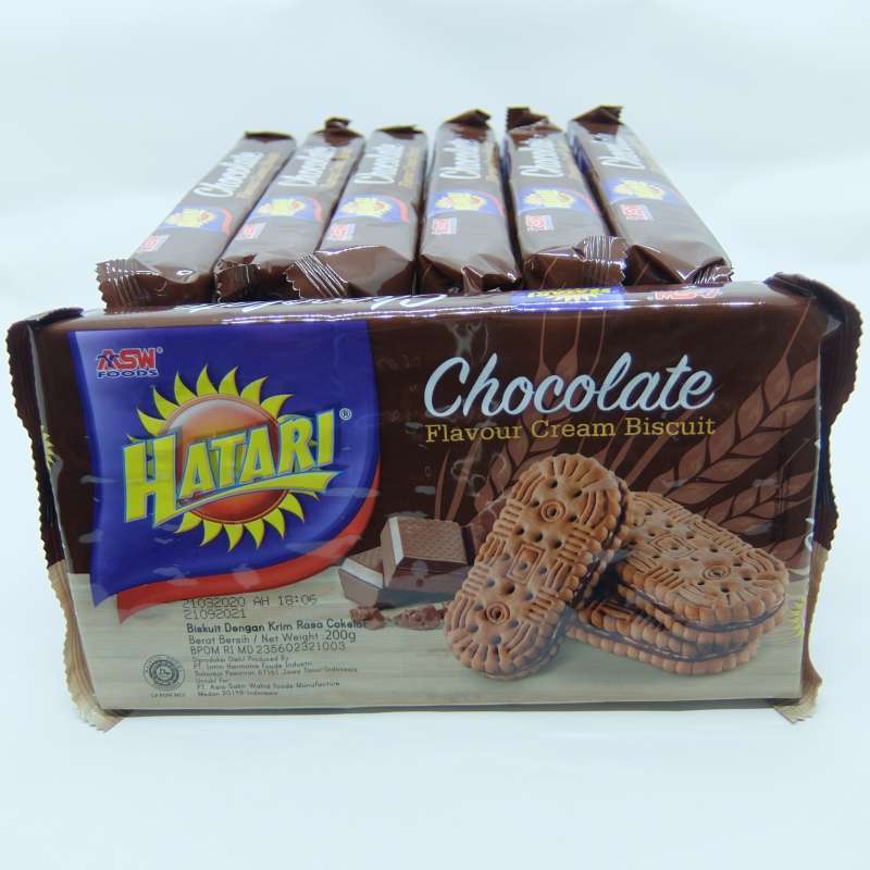 Jual Hatari Chocolate Flavour Cream Biscuit [200 G] Di Seller Pt ...