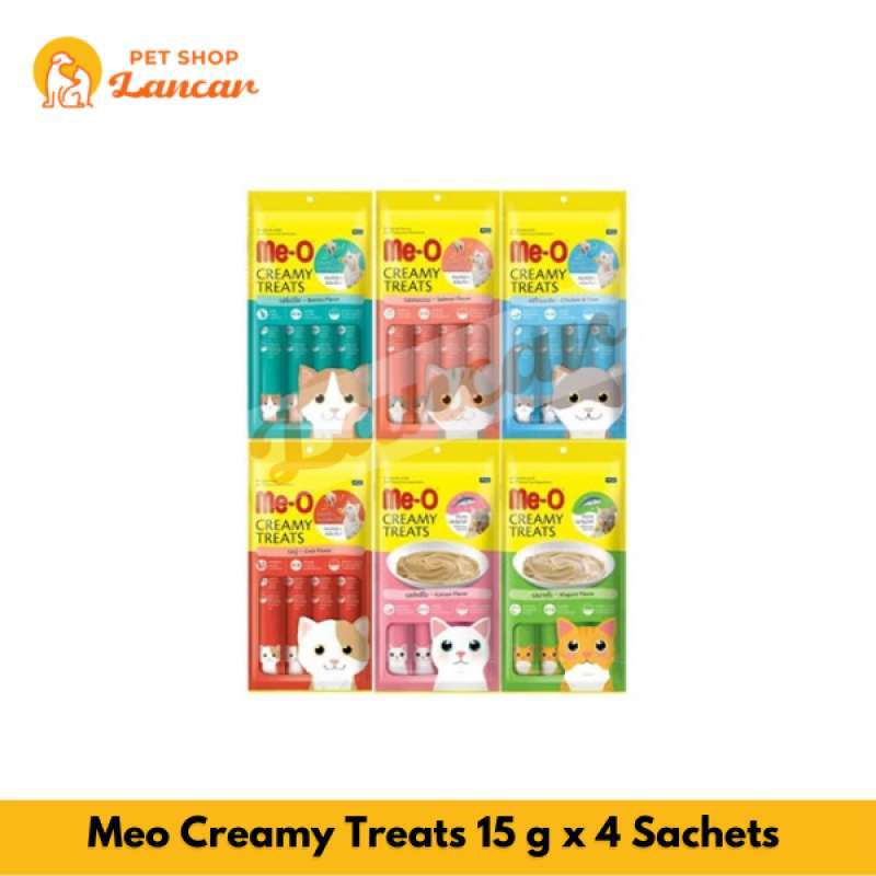 Jual MeO Me-O Creamy Treats Snack Kucing All Variant 1 pack 60gr ...