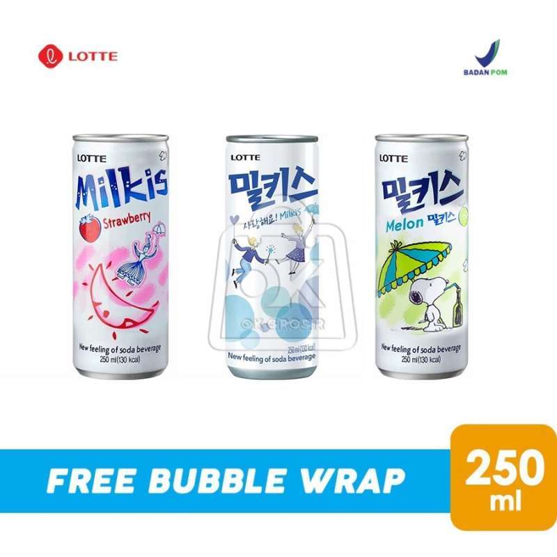 Promo Lotte Milkis Soft Drink Minuman Soda Rasa Susu & Yogurt (250ml ...