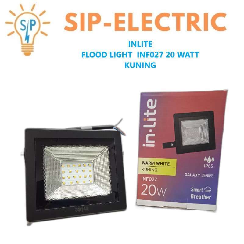 Jual INLITE LAMPU SOROT 20 WATT KUNING / IN LITE FLOOD LIGHT LED 20W INF027 di Seller SIP ...