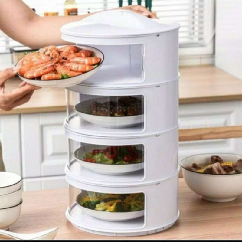 Jual TEMPAT SIMPAN MAKANAN SAYUR 4 SUSUN FOOD STORAGE MULTIFUNGSI ...