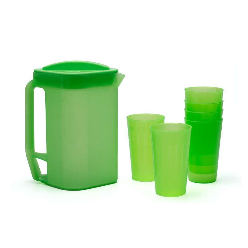 Jual [INDRA HOUSEWARE]TEKO PLASTIK 2.5L /ESKAN SET dan 6 GELAS MINUM ...