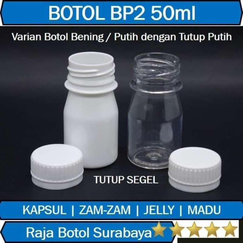 Jual Botol Vitamin 50ml Bp2 Tutup Segel Capsule Kapsul 50 Ml Bp 2 Di ...
