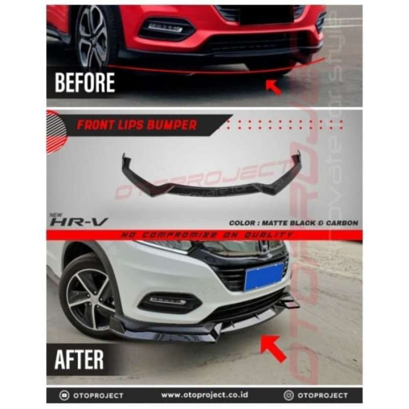 Jual OTO PROJECT List Bumper Depan All New HR-V Front Lips Bumper Honda ...