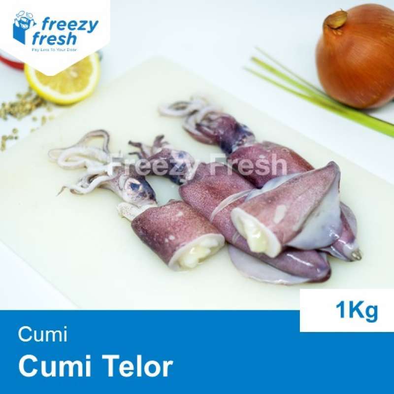 Jual Freezy Fresh Cumi Telor Squid [1kg] Halal Di Seller Freezy Fresh ...