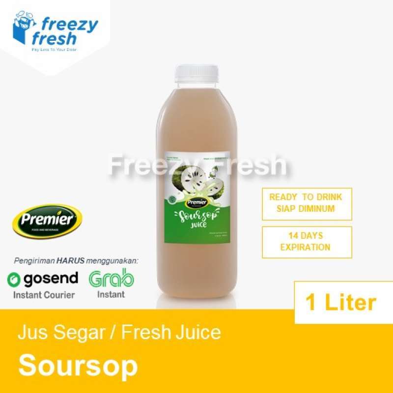 Jual FREEZY FRESH Jus Sirsak Segar Fresh Soursop Juice Premier Plus [1 ...
