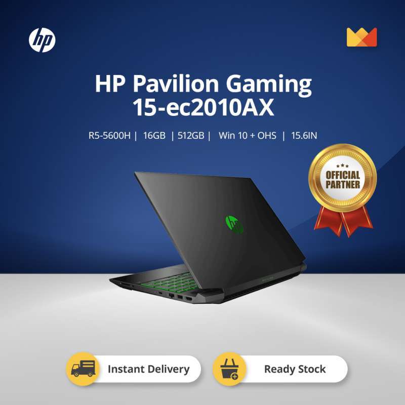 Promo HP Pavilion Gaming 15-ec2010AX (R5/16GB/512GB/Win10+OHS/15.6 ...