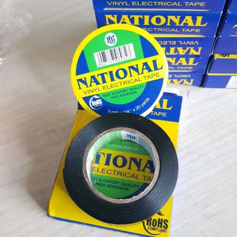 Jual lakban listrik hitam mini tape Isolasi listrik national di Seller ...