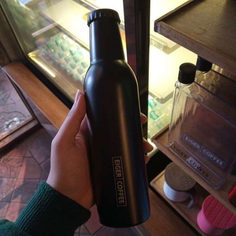 Promo Botol Eiger Coffee Tumbler Bottle Hitam 29 022 1904 Original ...