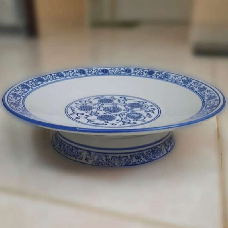 Jual Piring Keramik Saji piring kaki besar ukuran d=35cm, t=9cm di ...