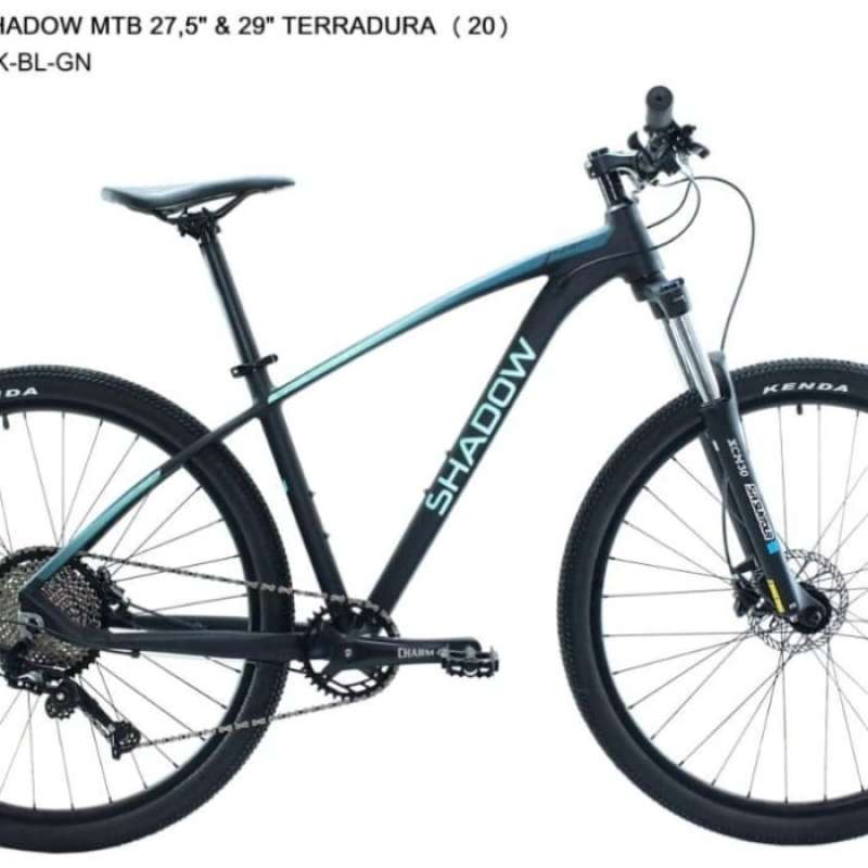 Jual SEPEDA GUNUNG MTB 29 INCH SHADOW TERRADURA 13 SPEED BLACK di ...