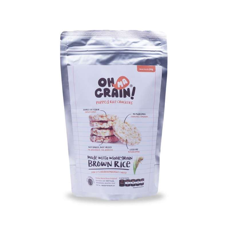 Jual Popped Rice Crackers Original OMG 50 g di Seller healthygrocery ...