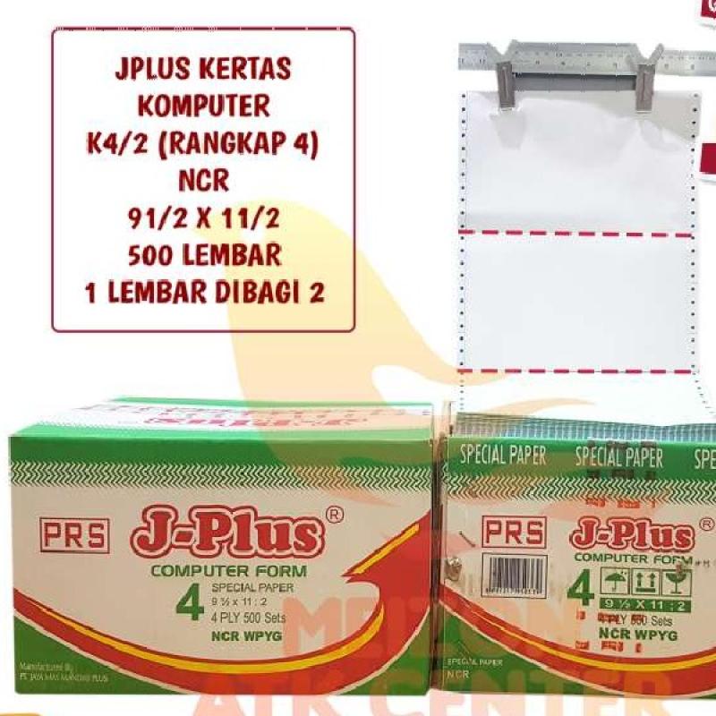 Jual JPLUS Continous Form [K4/2 JPLUS ] NCR Kertas Komputer 9-1/2 x 11 ...