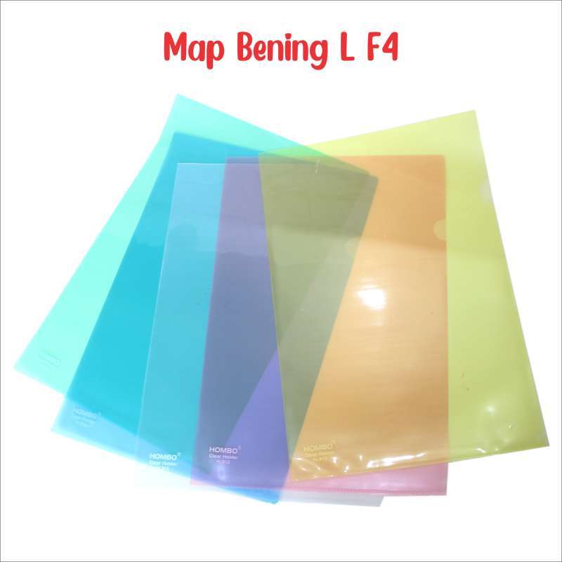 Jual Map Plastik / Map File / Map L Bening Full Color Ukuran F4 - Biru ...